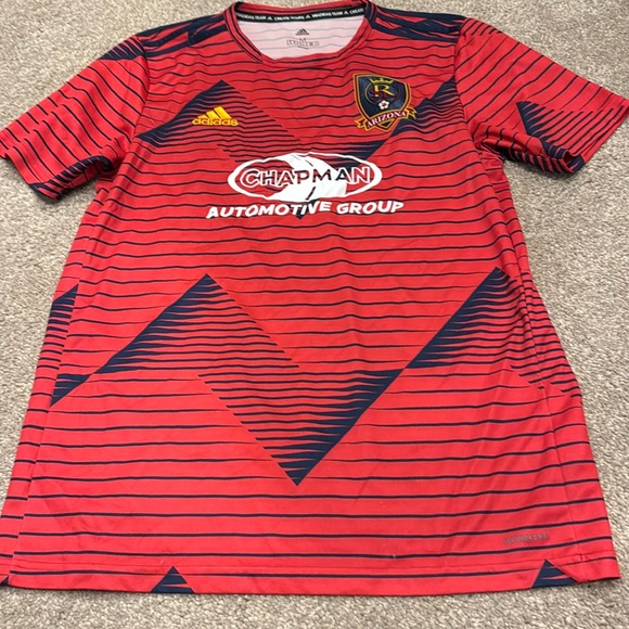 adidas | Shirts | Adidas Aeroready Rsl Arizona Soccer Jersey Red And ...